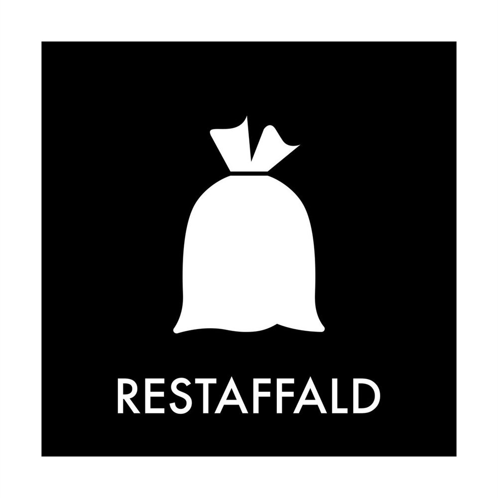Restaffald - Piktogram til affaldssortering - SKILTEBODEN
